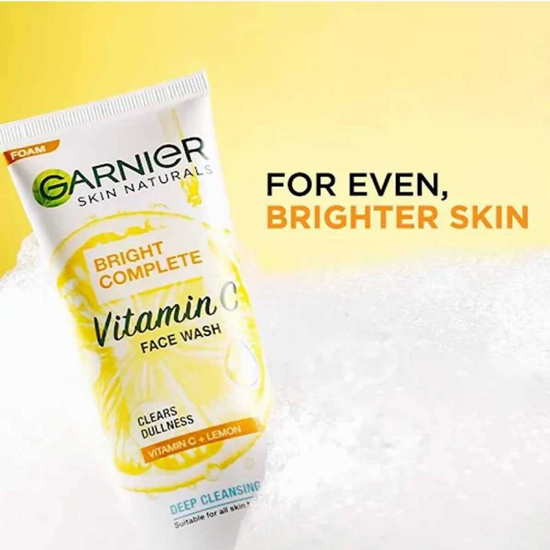 Garnier Bright Complete Vitamin C Face Wash 100gm | Cosmetic Point BD
