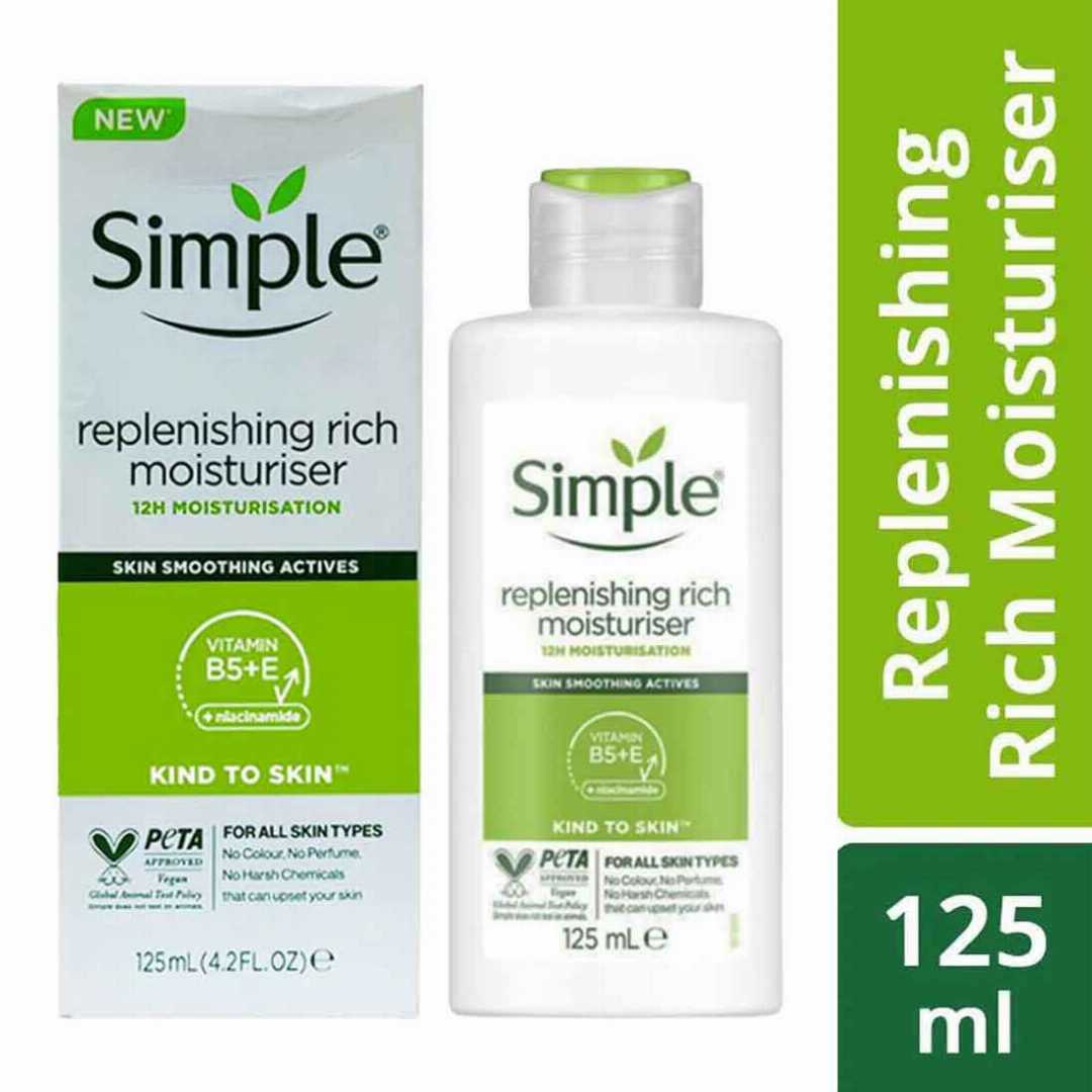 Simple Kind to Skin Replenishing Rich Moisturizer 125ml | Cosmetic Point BD